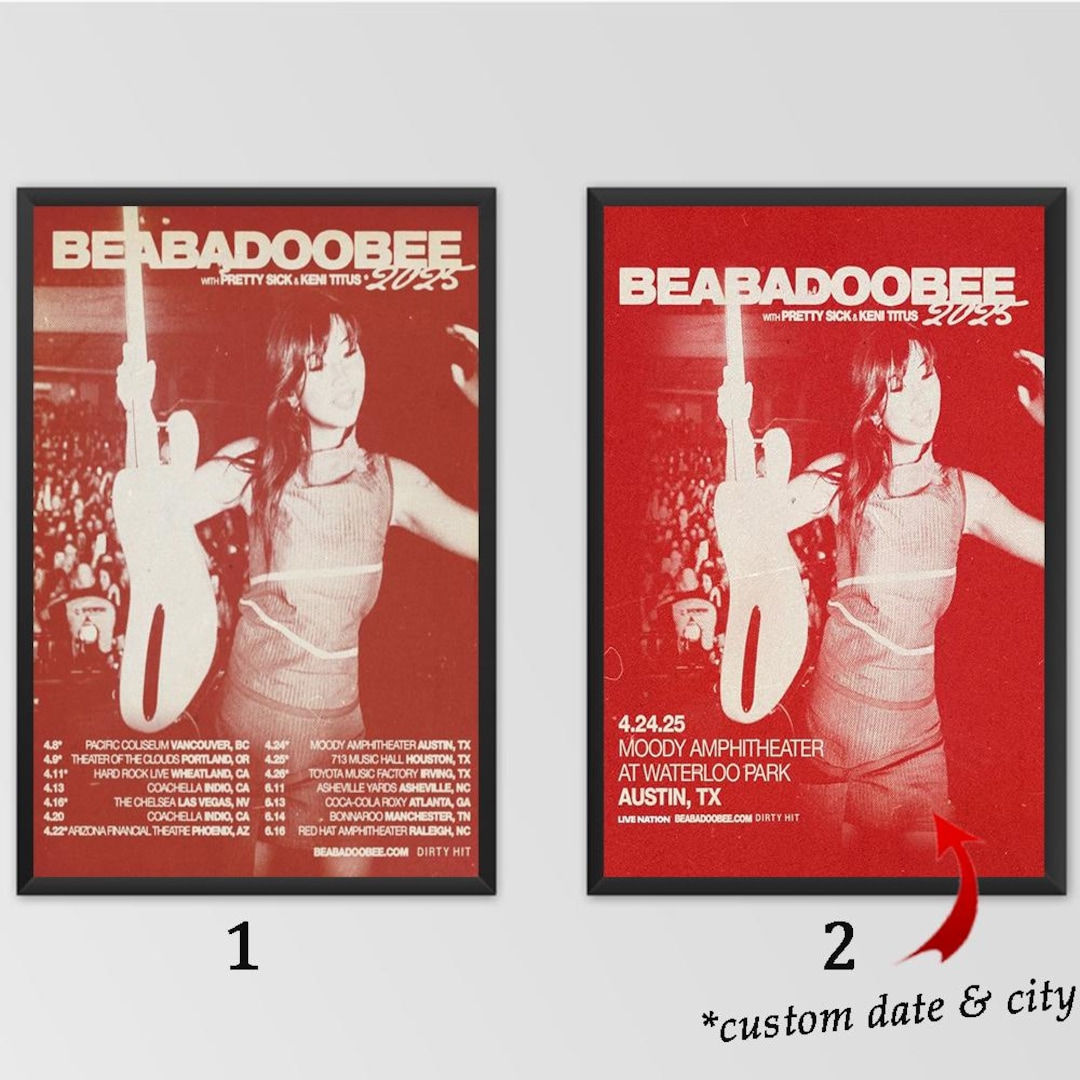Beabadoobee 2025 Tour Poster, Home Decor, Wall Decor - Etsy