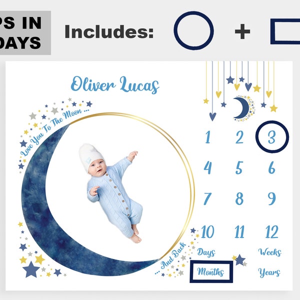 Moon and Stars Baby - Etsy