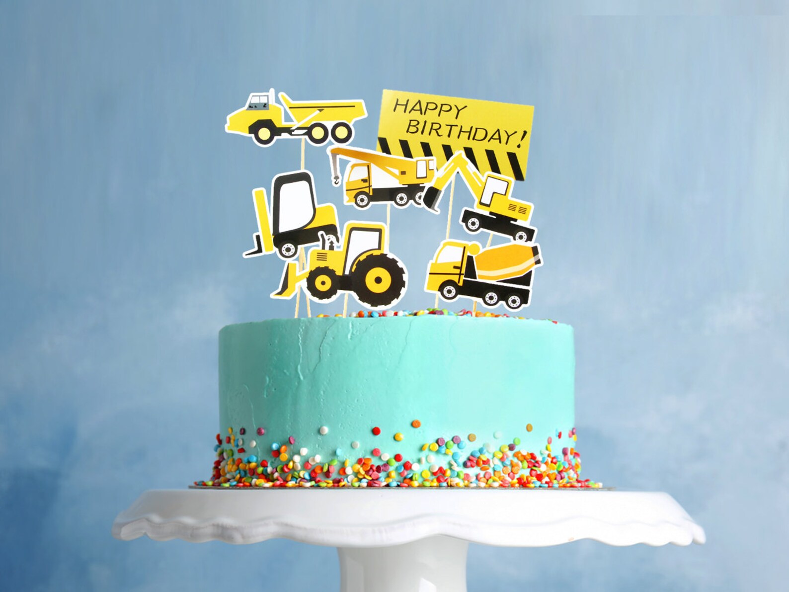 Happy Birthday Cake Topper Set Cake Decorations Baby Toddler | Etsy