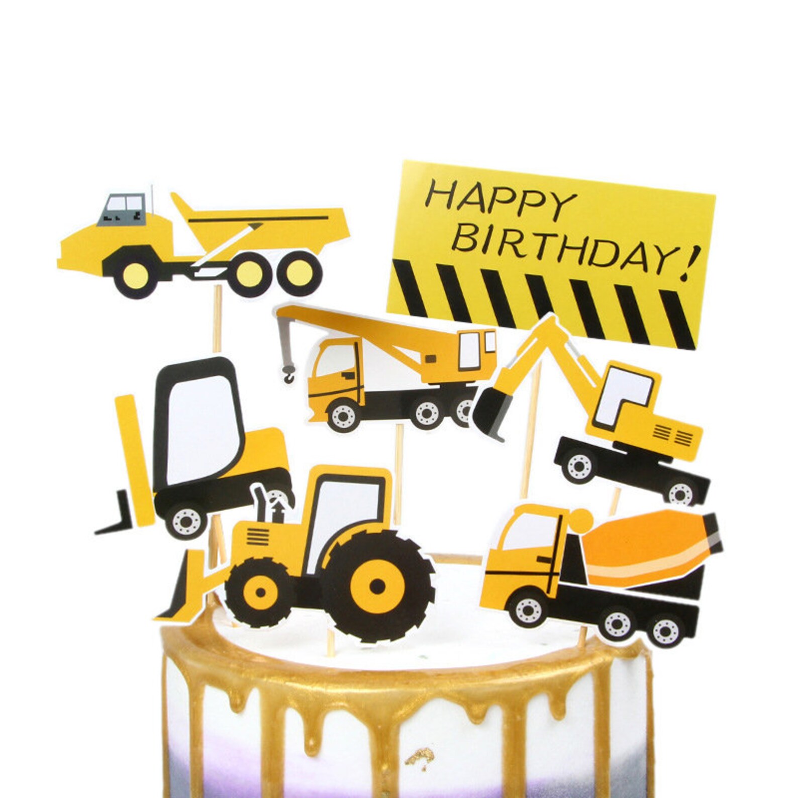 Happy Birthday Cake Topper Set Cake Decorations Baby Toddler | Etsy