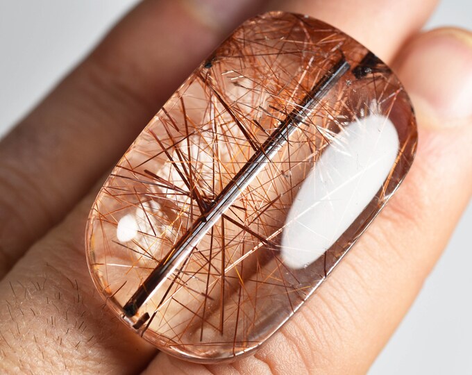 AAA Red Rutilated Quartz Gem, Rare, One of a Kind and Top Quality - Etsy