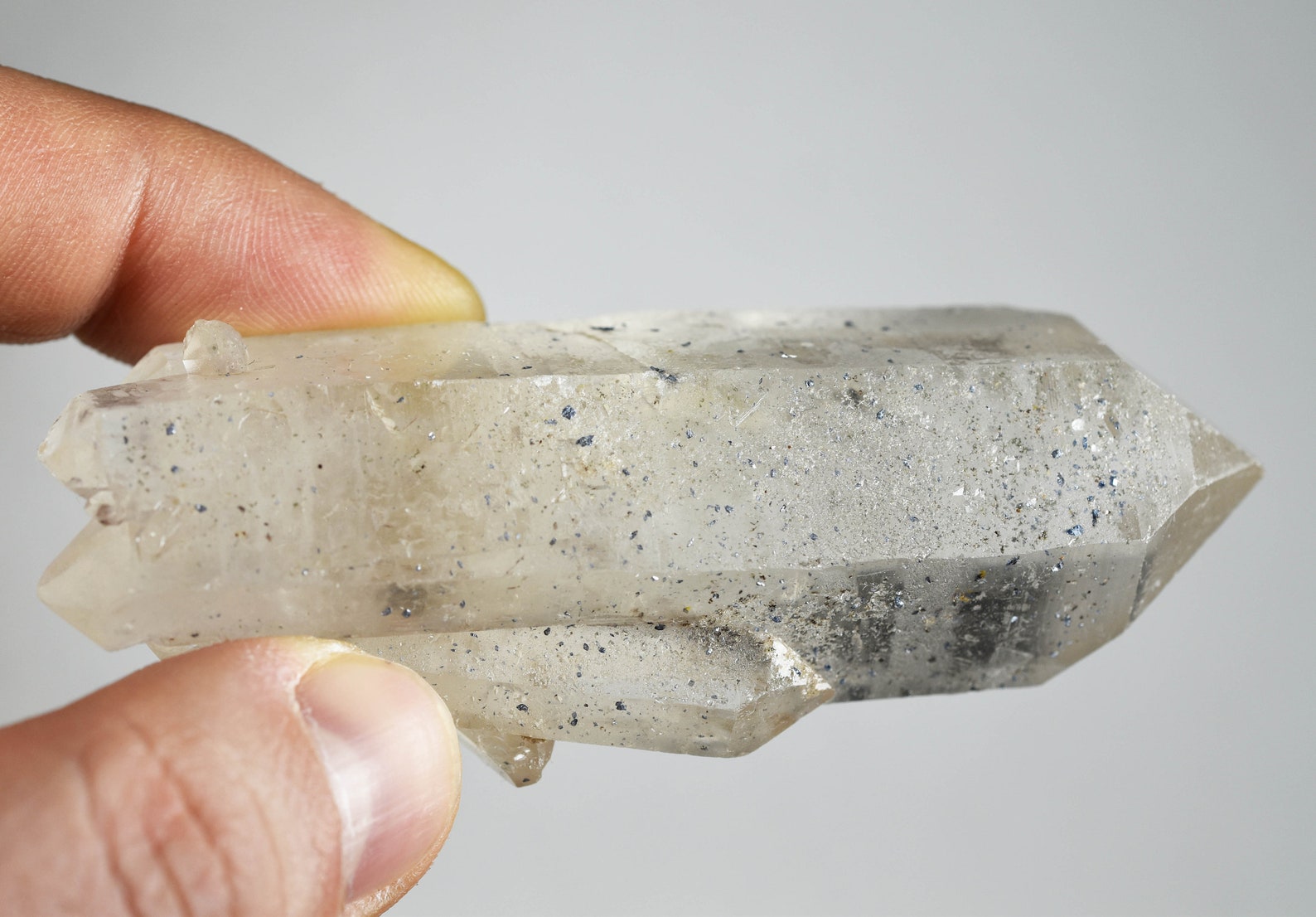 BLUE ANATASE on Quartz Crystal RARE Specimen From Brazil - Etsy