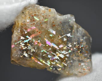 Rainbow Lattice Sunstone From Australia High Grade Partially Polished ...
