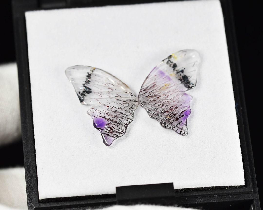 Butterfly Wings! Quartz With Flashy Amethyst/hematite Inclusions - Etsy