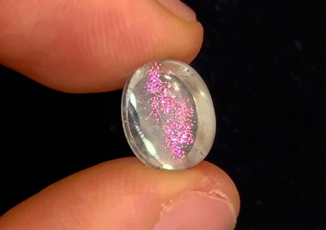 Pink Fire Gem From Brazil, Covellite Inclusion in Quartz, High Grade - Etsy