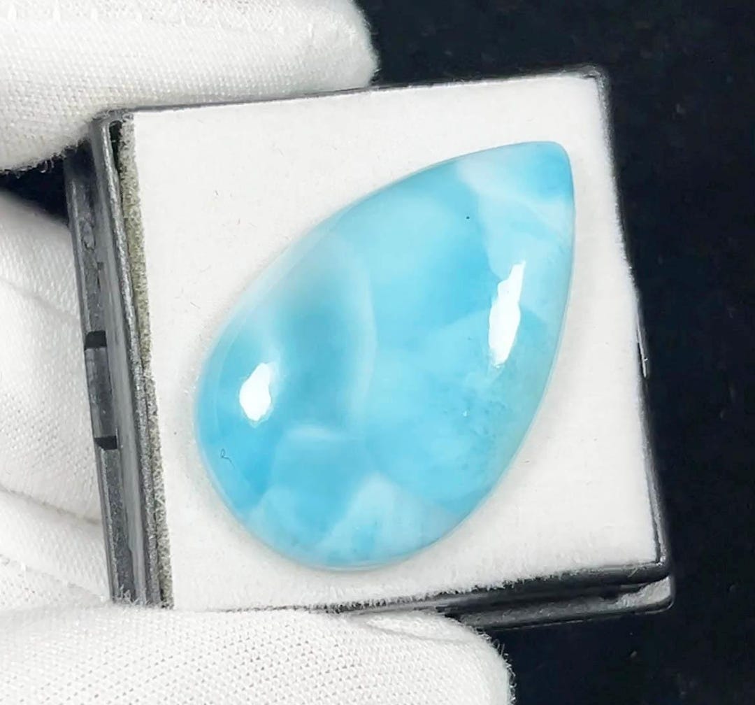 Larimar High Grade Large Polished Gemstone, Perfect for Jewelry Design ...