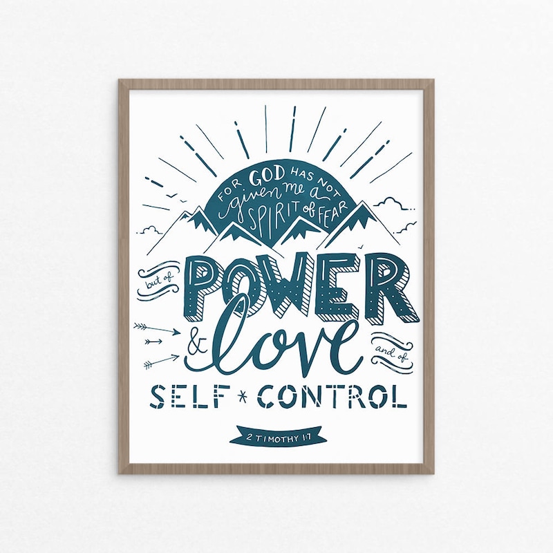 2 Timothy 1 7 - Etsy