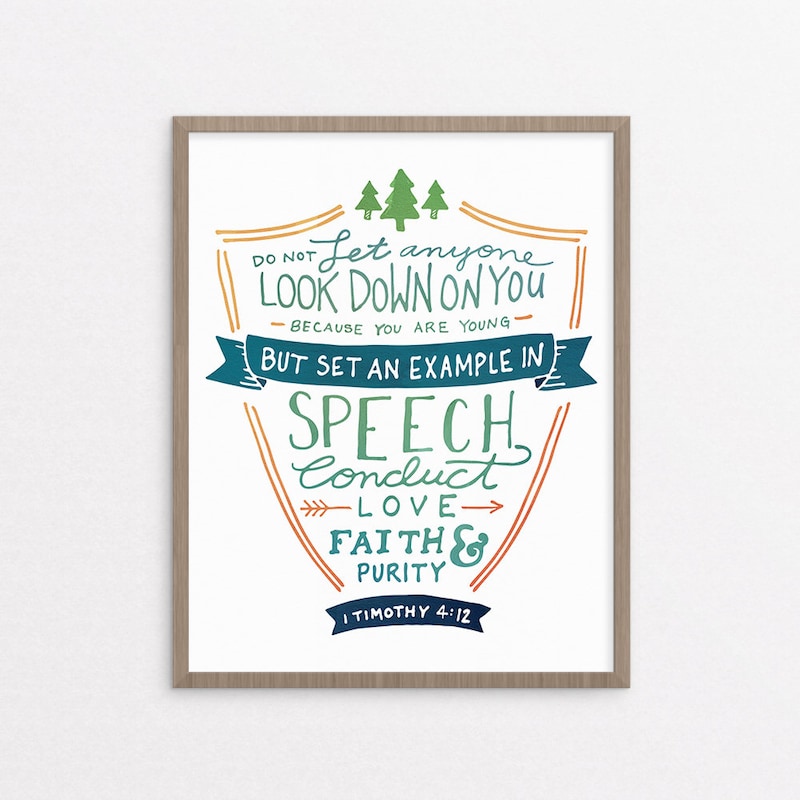 1 Timothy 4 12 - Etsy