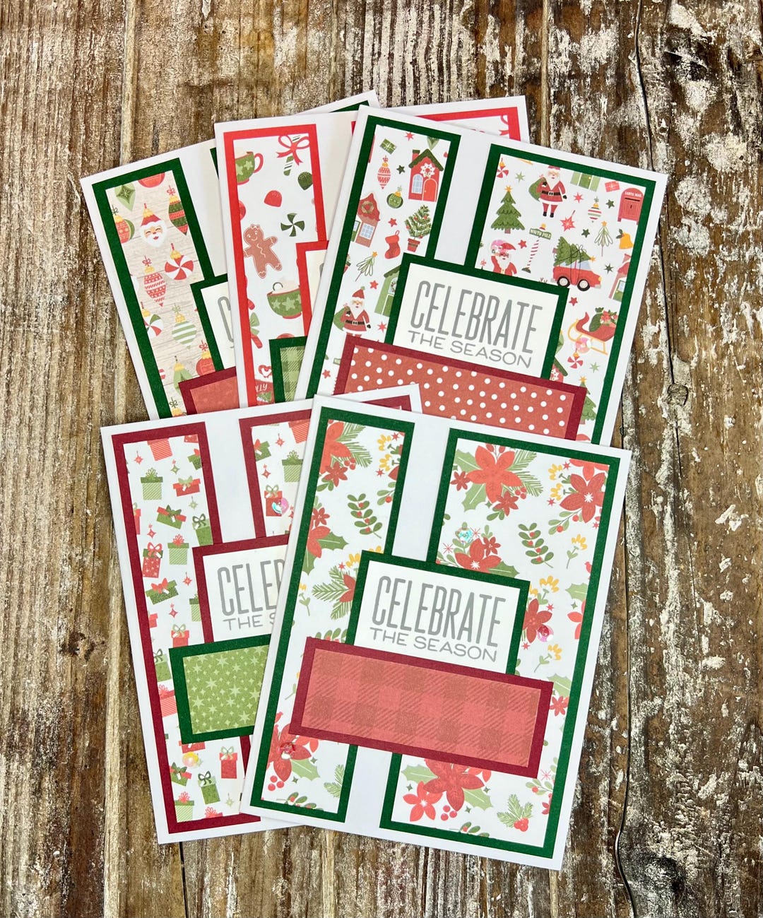 Celebrate the Season Card Set Christmas Card Set - Etsy
