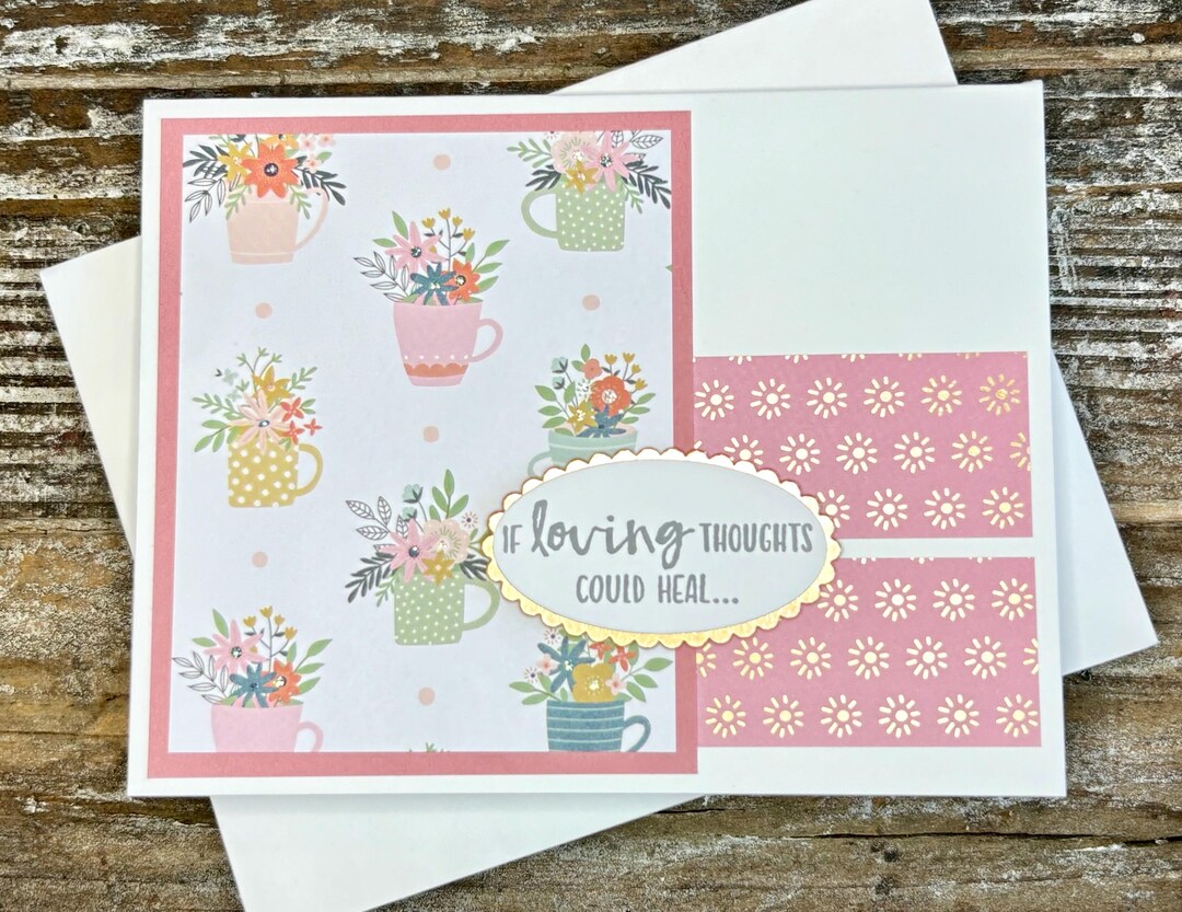 Loving Thoughts Get Well Card - Get Well Card - Feel Better Card - Etsy