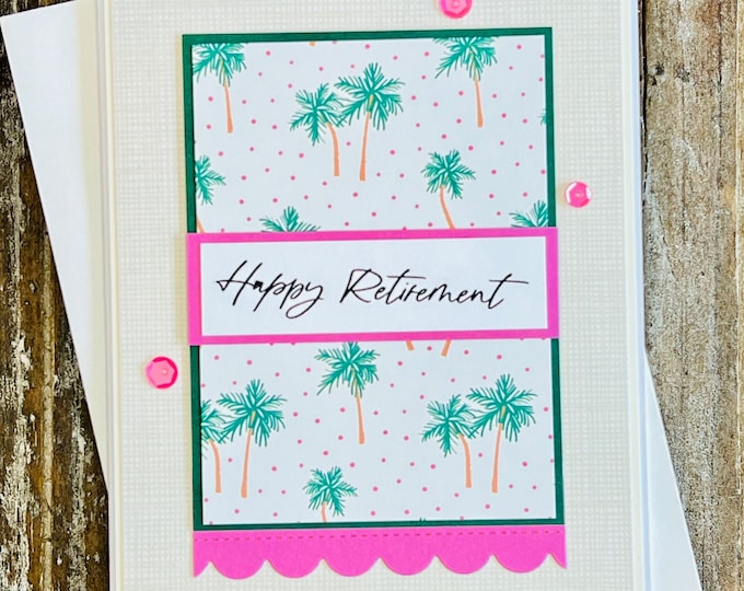 Happy Retirement Card - Congratulations on Retirement Card - Palm Tree ...