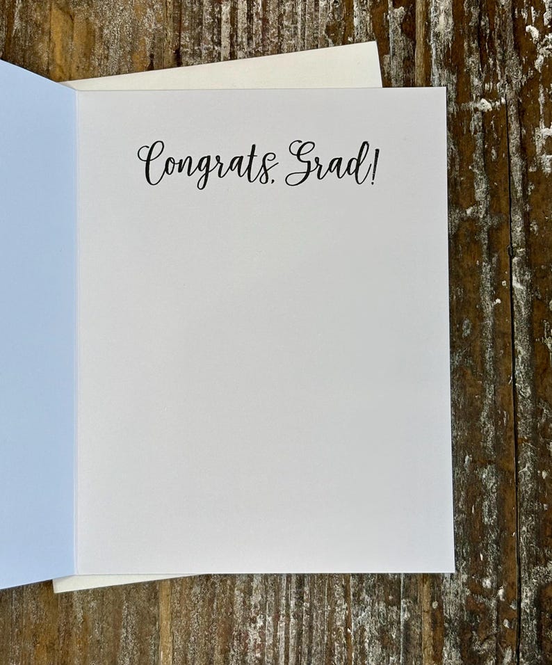 Congrats Grad - Congratulations Gradute Card - Graduation Card - Etsy