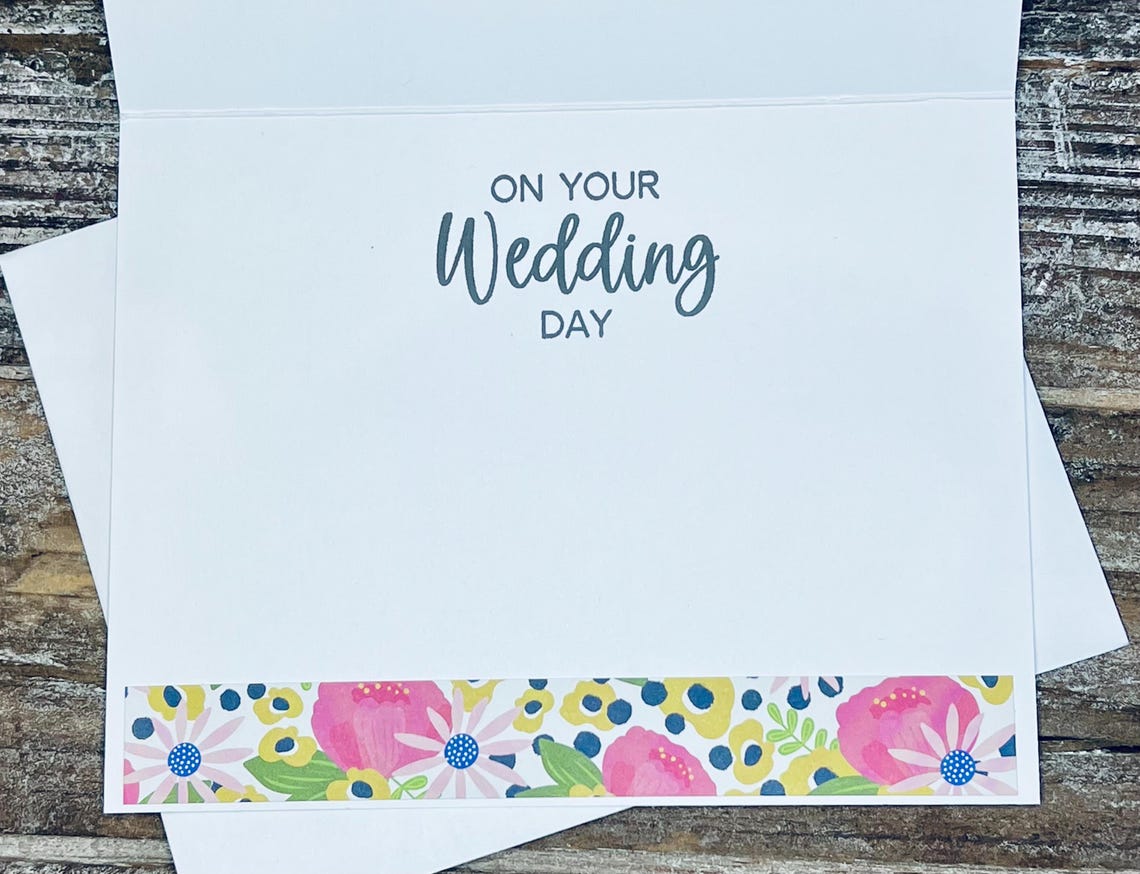 Floral Wedding Card - Congratulations on Your Wedding Card - Wedding ...