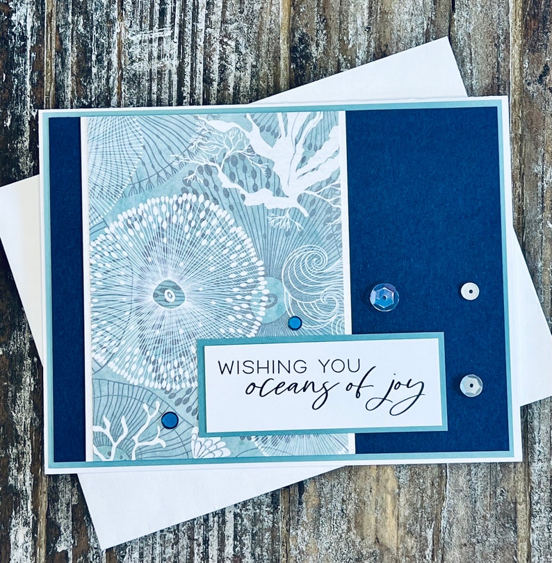 Ocean Themed Birthday Card - Oceans of Joy Card - Etsy