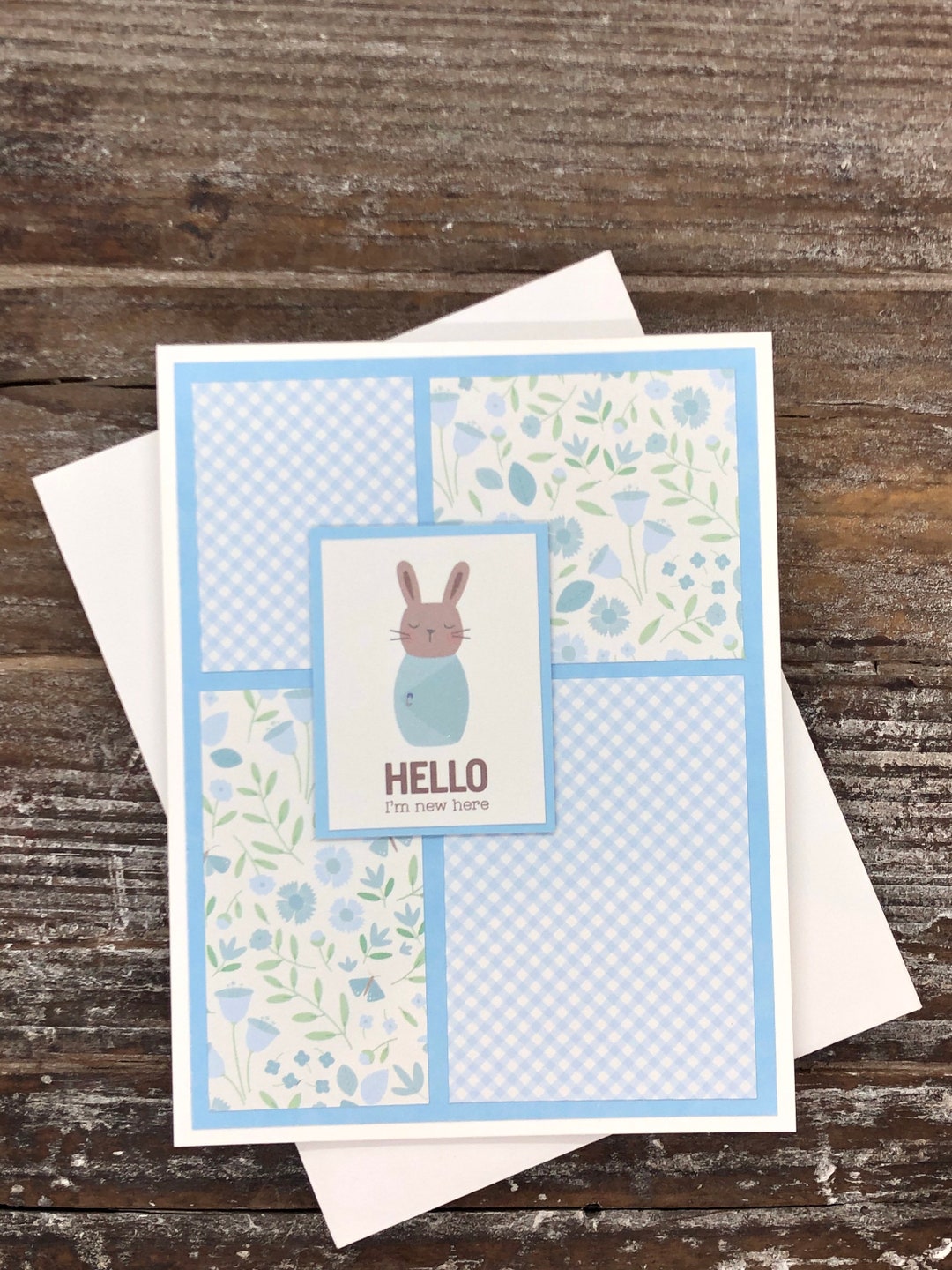 Welcome Baby Boy Card - Congratulations Baby Boy Card - New Baby Boy ...