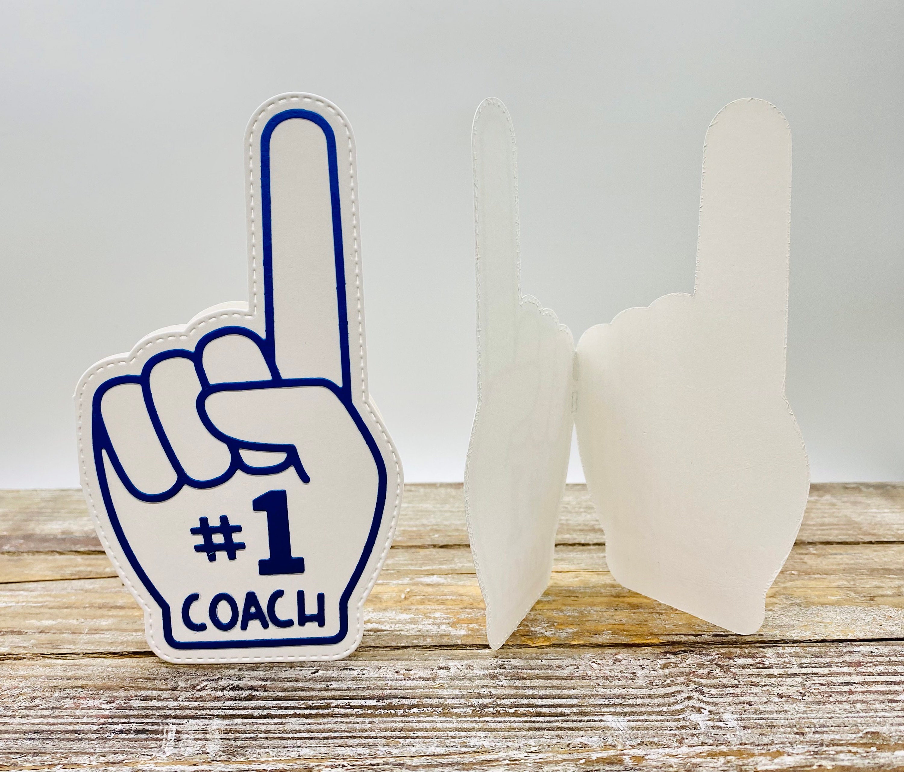 Foam Finger Cards - Thank You Coach Cards - #1 Coach Cards - Etsy