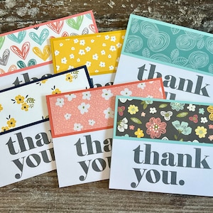Thank You Card Set - 6 Card Set - Etsy