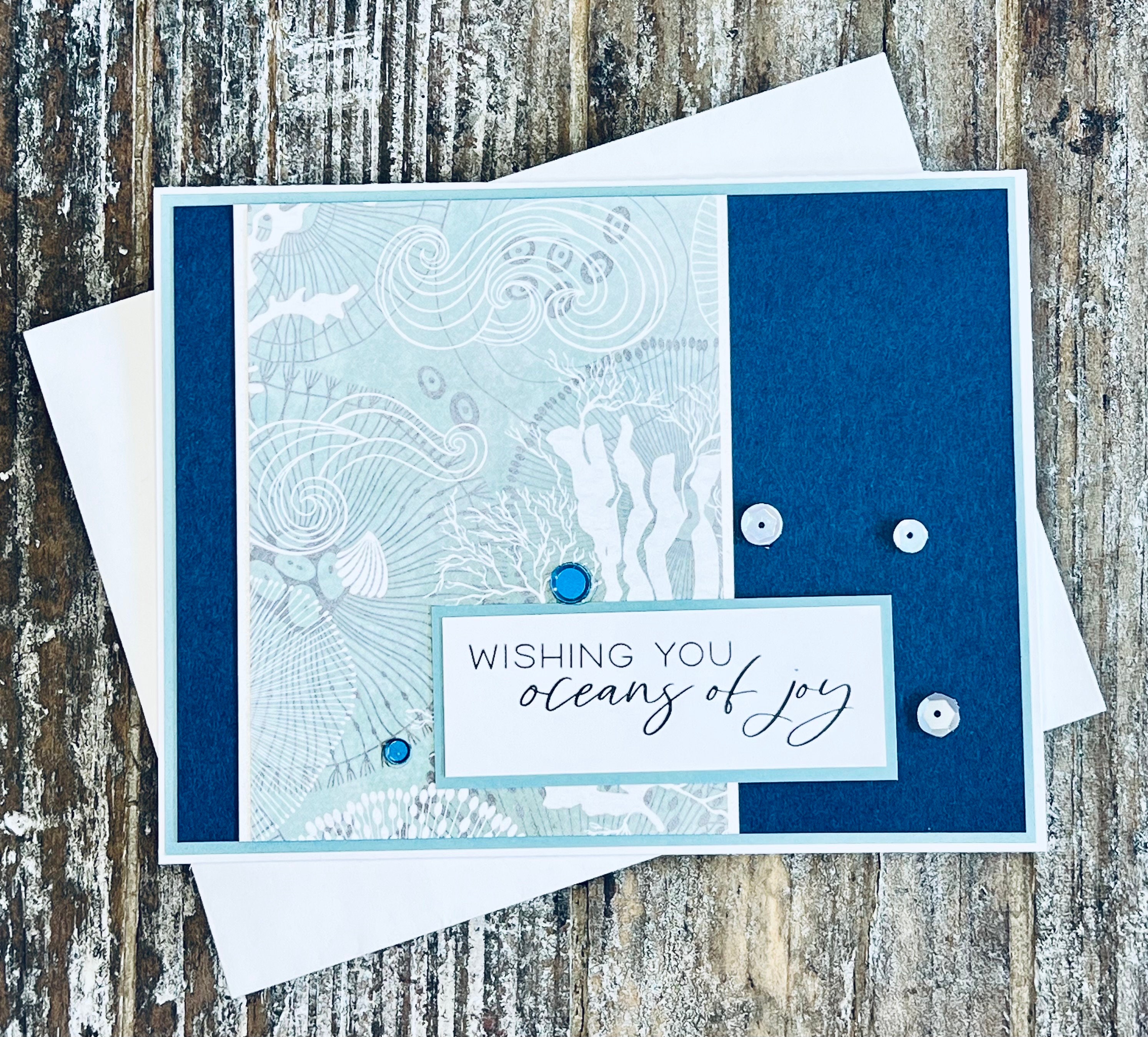Ocean Themed Birthday Card - Oceans of Joy Card - Etsy