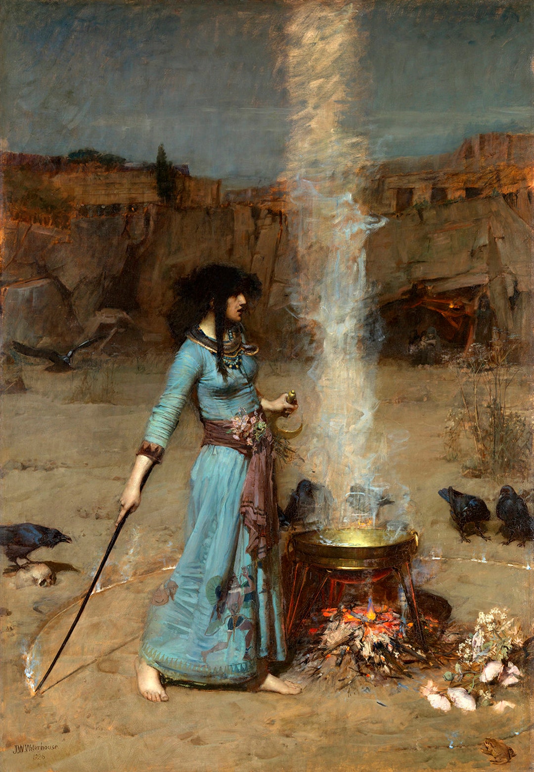 The Magic Circle, Waterhouse, Fine Art Print, Art Prints, Witches ...
