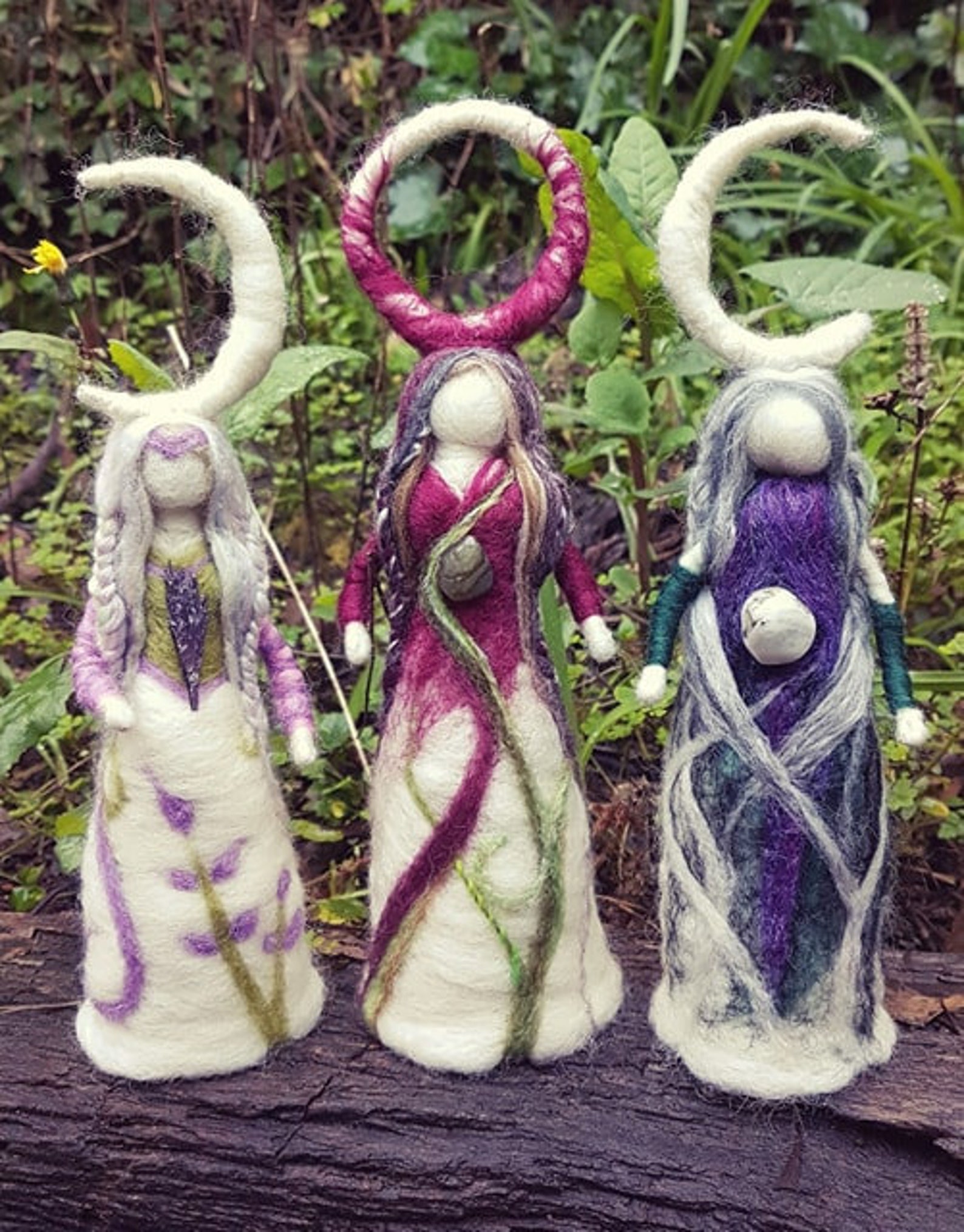 CUSTOM MADE Triple Goddess Crystal Dolls. Triple Goddess - Etsy