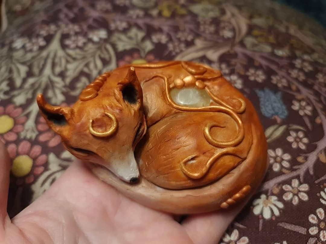 Custom Made Fox Sculpture, Clay, Forest Creatures, Handmade - Etsy