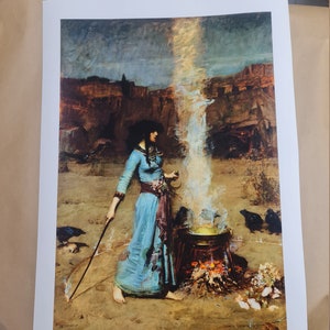 The Magic Circle, Waterhouse, Fine Art Print, Art Prints, Witches ...