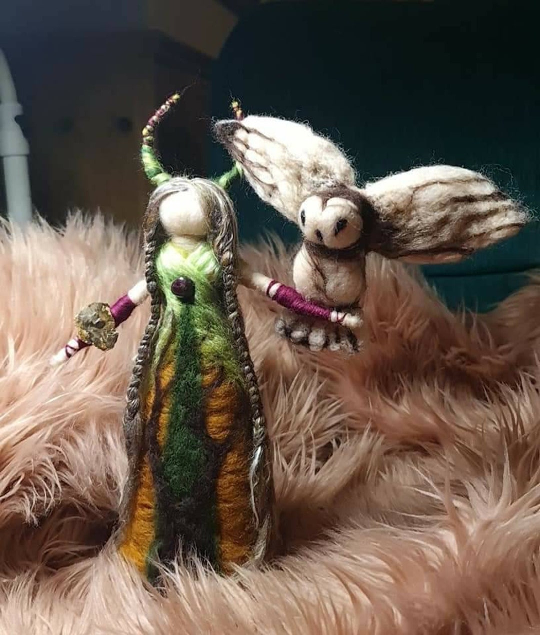 CUSTOM MADE Tree Spirit Owl Goddess, Art Doll, Owls, Witchy Art, Soft ...