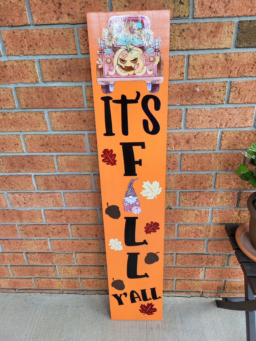 Its FALL Yall Fall Porch Sign Kit/vinyl Stickers and Letters - Etsy