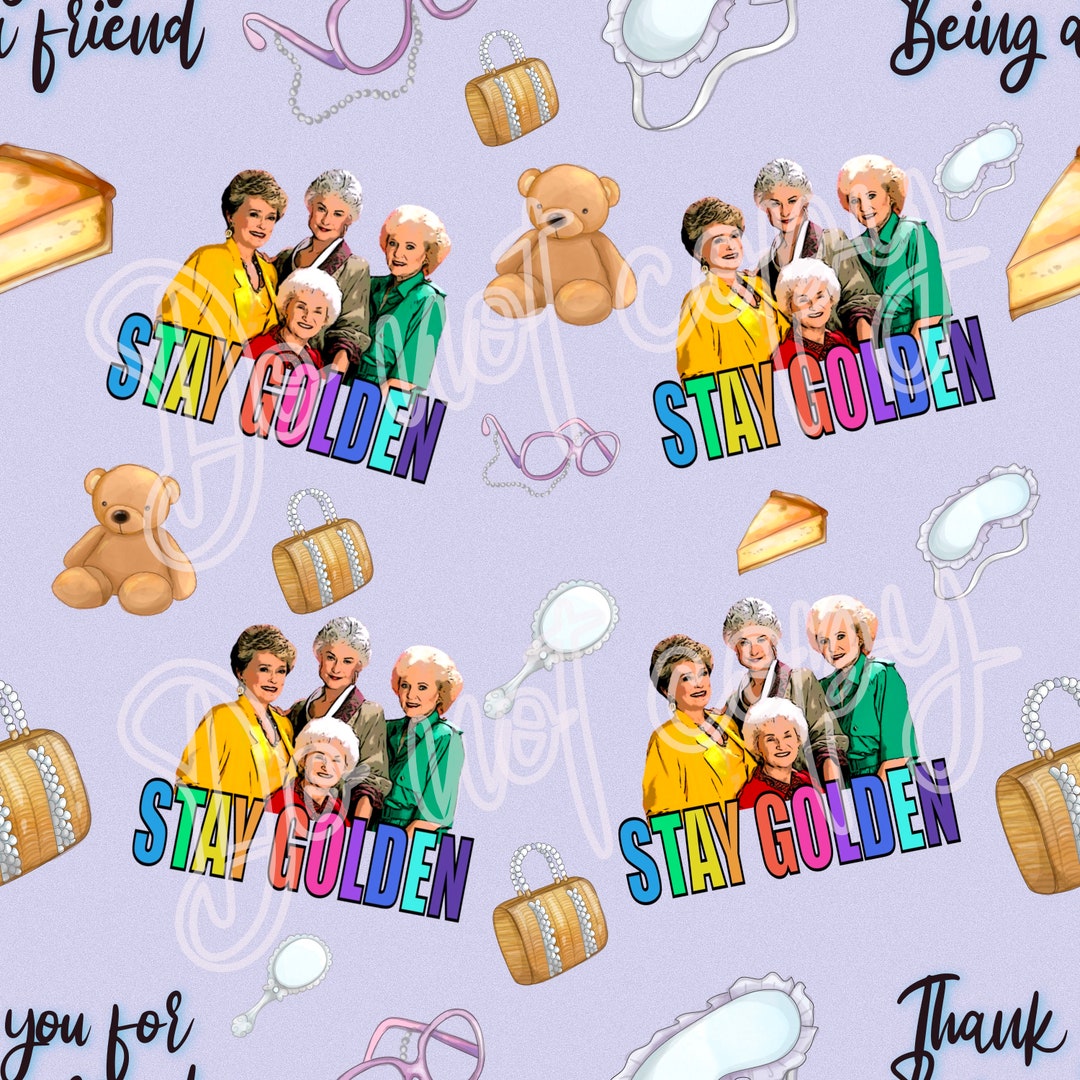 Seamless Stay Golden Friends Jpeg SEAMLESS - Etsy