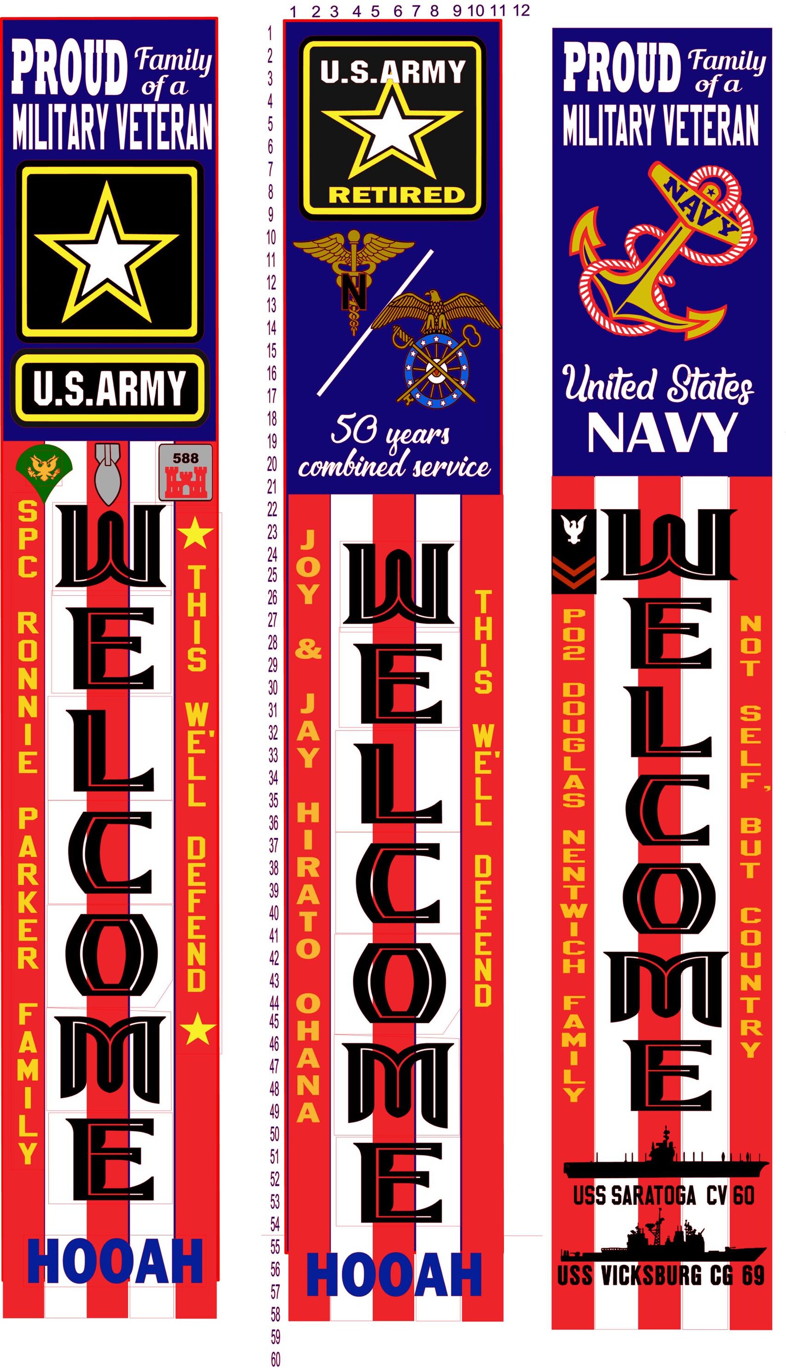 MILITARY PORCH SIGNS - Etsy