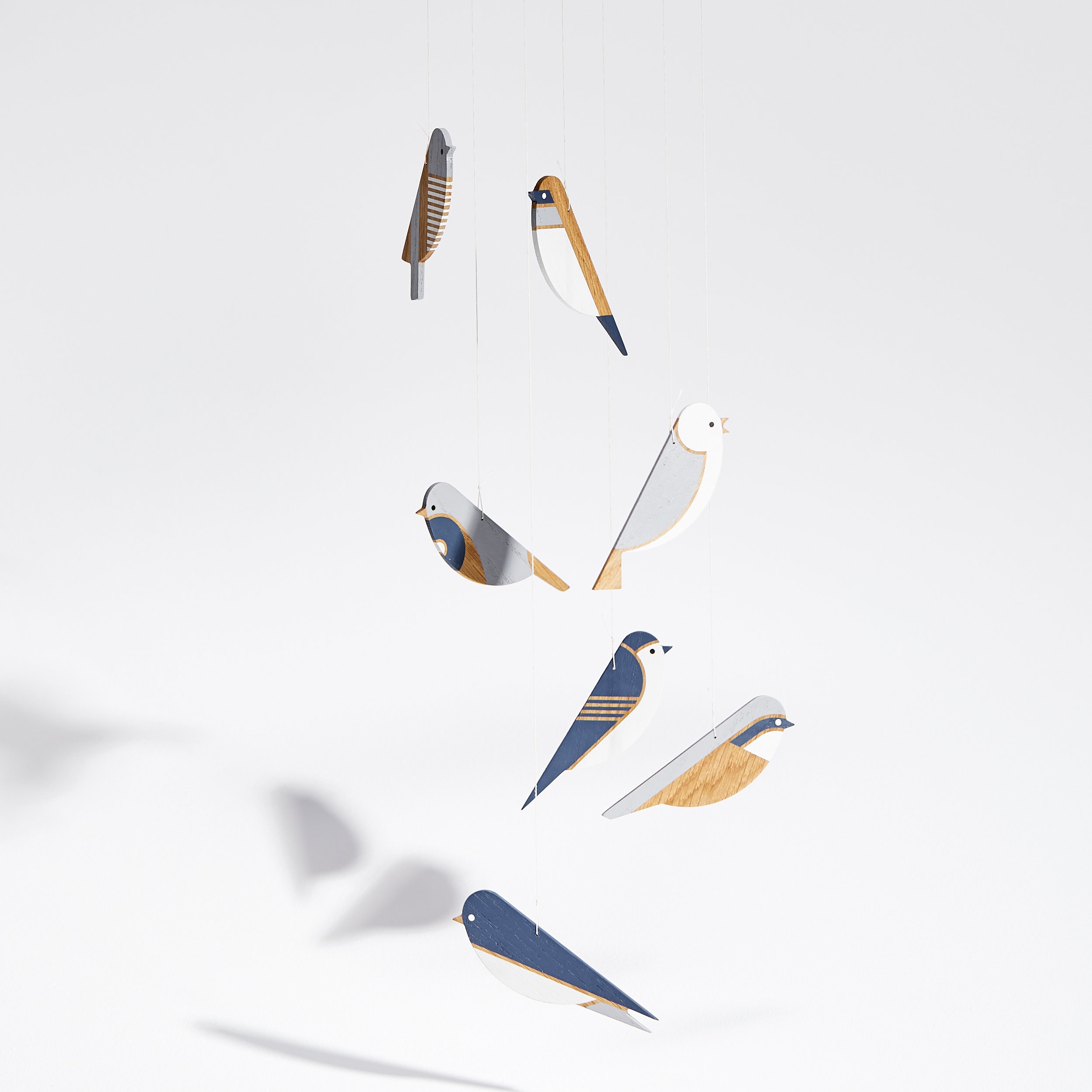 Navy Mobile / Birds Mobile/ Nursery Mobile Spring Birds Baby - Etsy