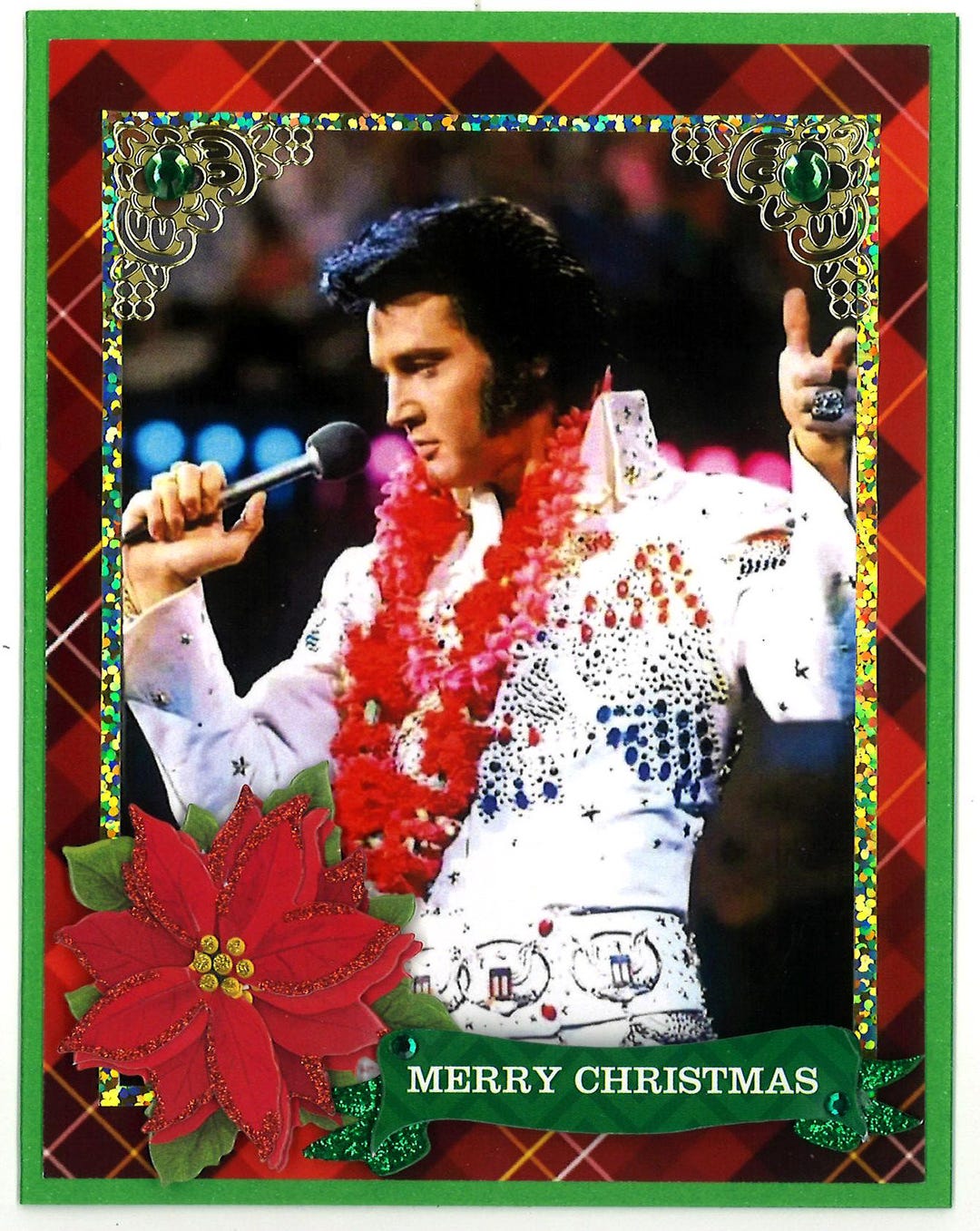 Elvis Christmas Card - Etsy