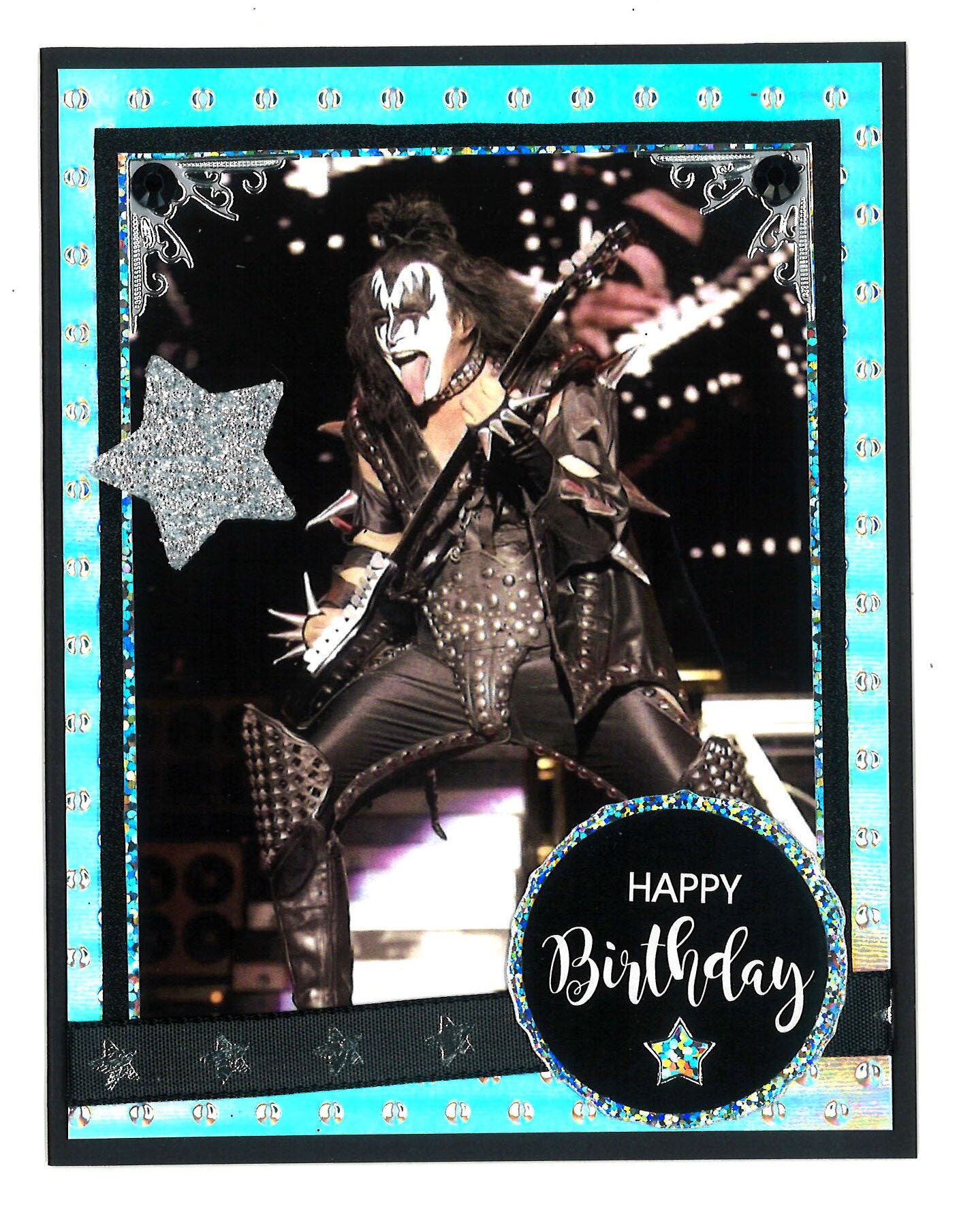 Gene Simmons KISS Birthday Card - Etsy