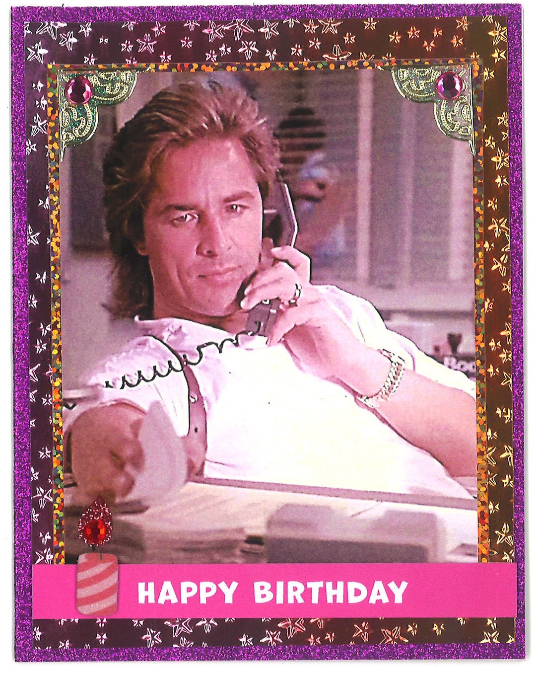 Miami Vice Birthday Card - Etsy
