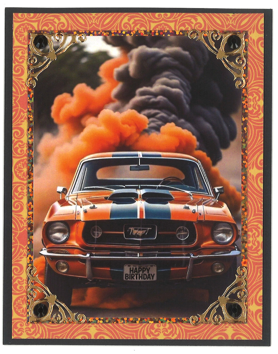 Mustang Birthday Card - Etsy