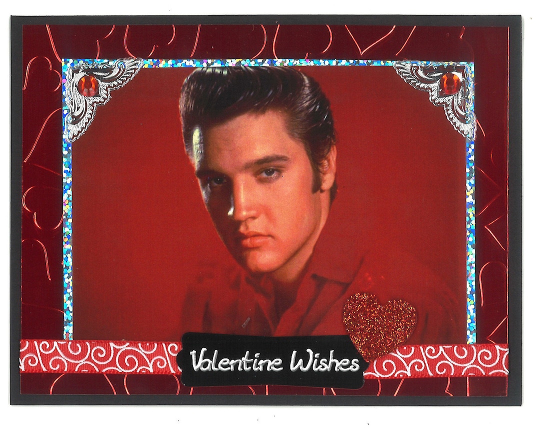 Elvis Valentine's Day Card - Etsy