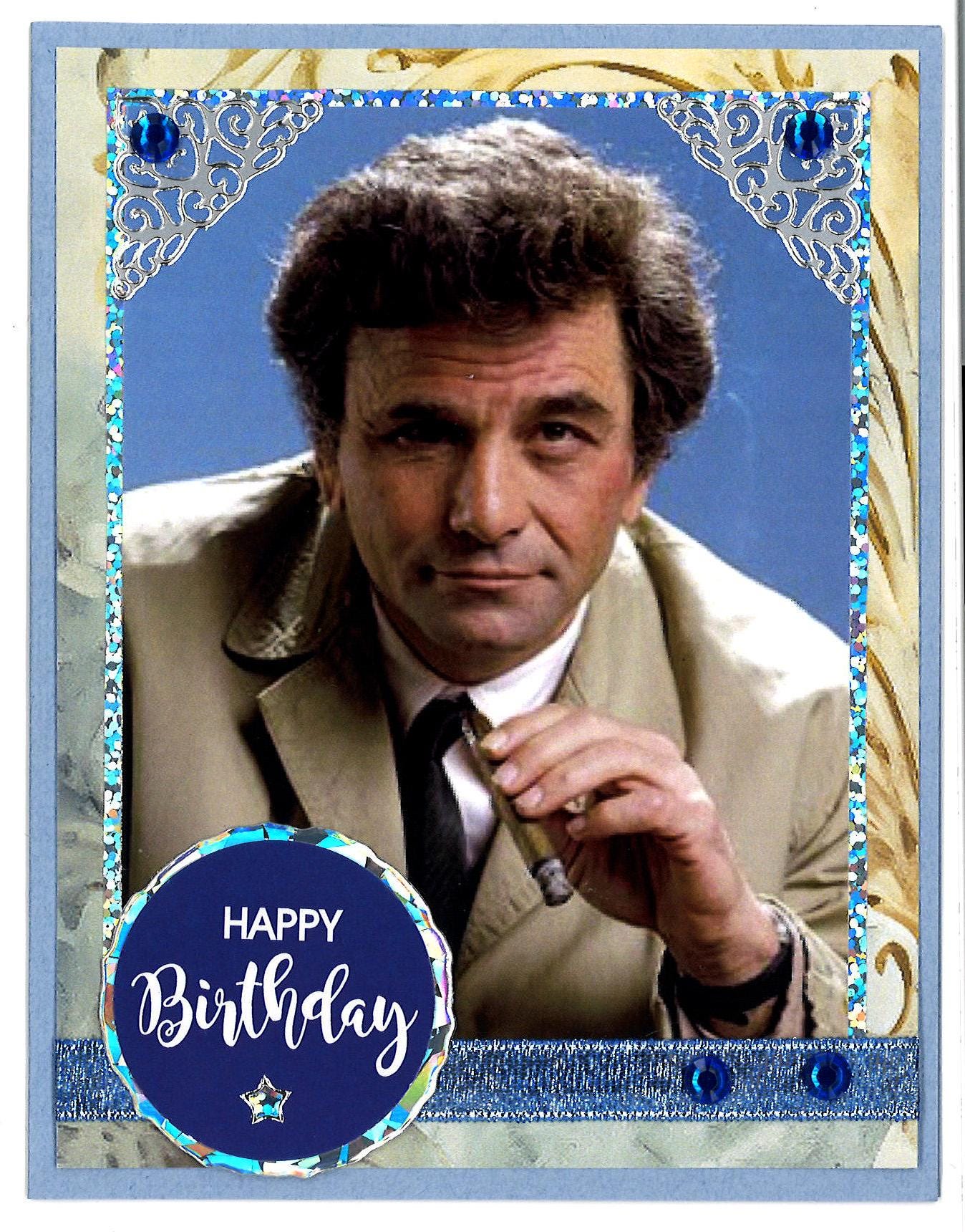 Columbo Birthday Card - Etsy
