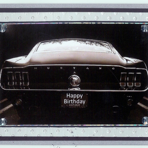 Ford Mustang Birthday Cards - Etsy