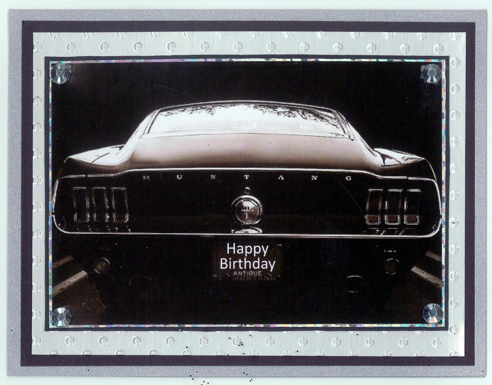 Mustang Birthday Card - Etsy
