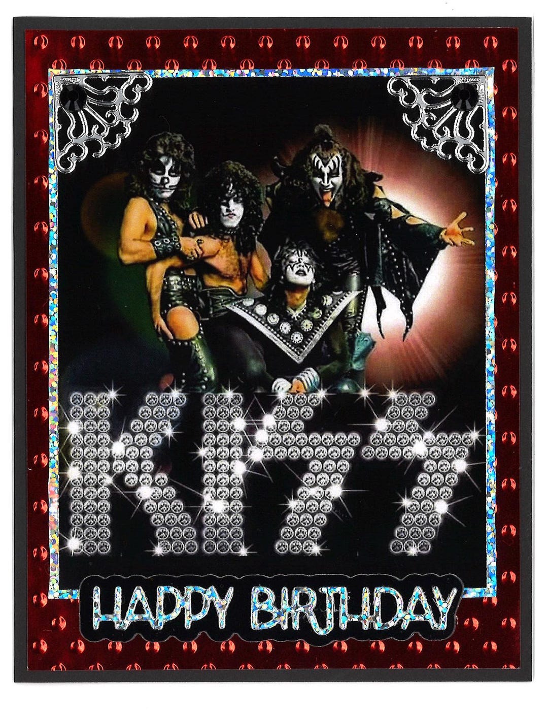 KISS Birthday Card - Etsy