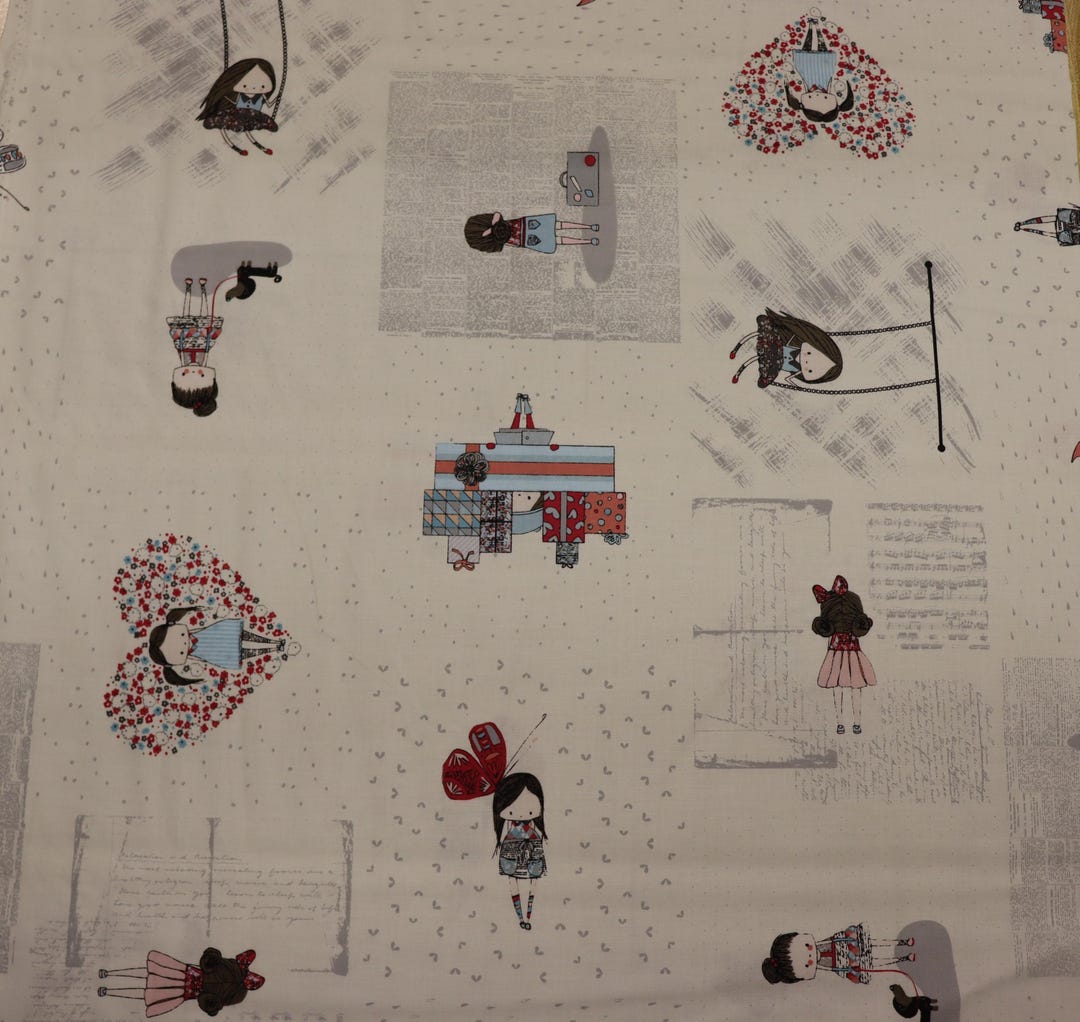 Abbie Cream Background Riley Blake Fabrics Fabric by the Yard - Etsy