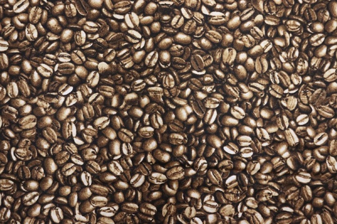 Packed Coffee Beans Fabric by the Yard Timeless Treasures - Etsy