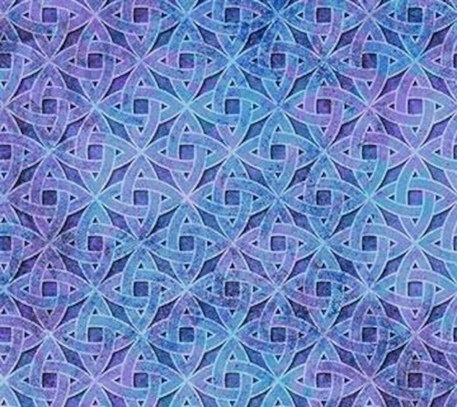 Stonehenge Celtic Roots Knots Purple Multi Quilt Fabric by Northcott ...
