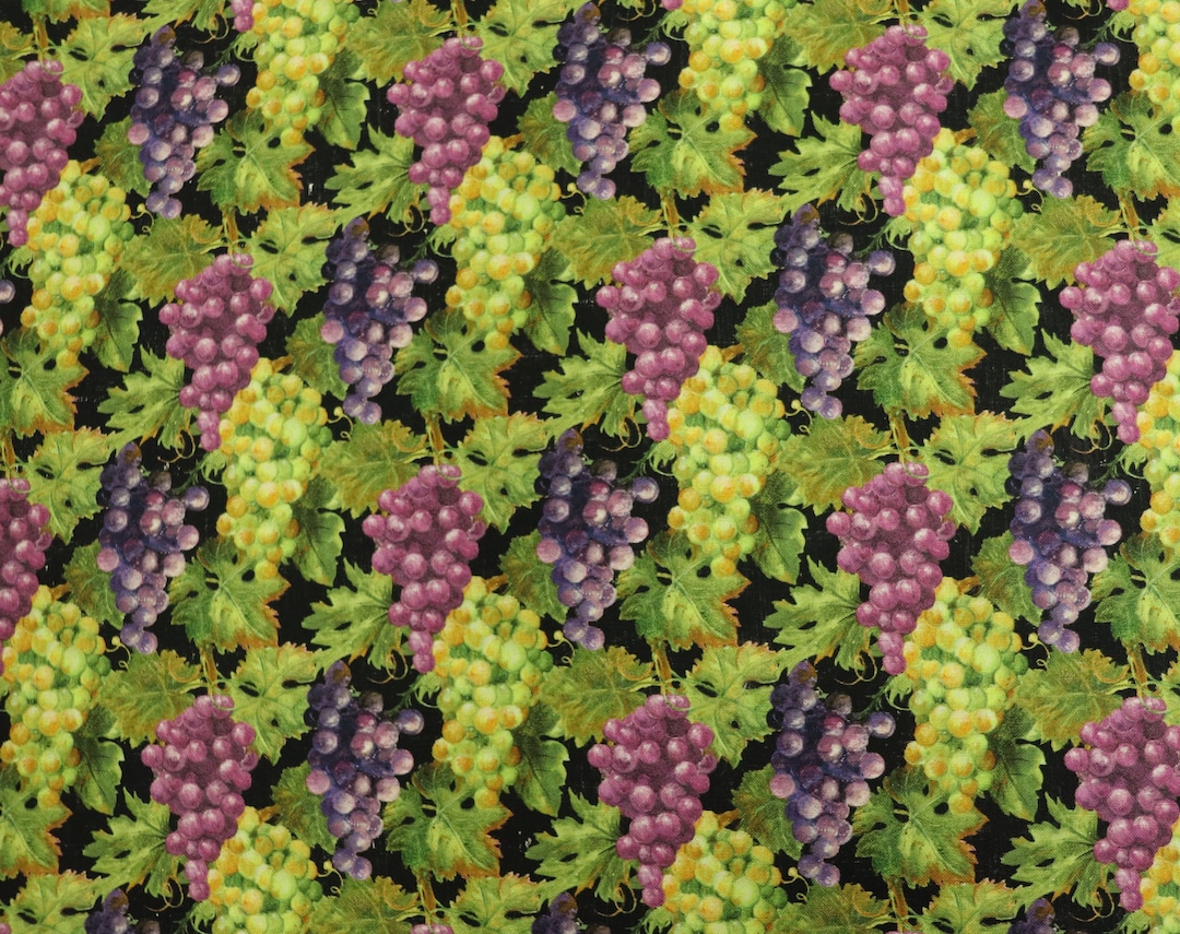 Life Happens Wine Helps Grapes Quilt Fabric by Northcott Fabrics - Etsy