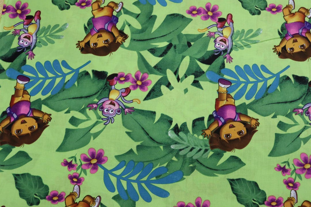 Dora the Explorer Jungle Fun Quilt Fabric by Springs Creative Fabrics ...
