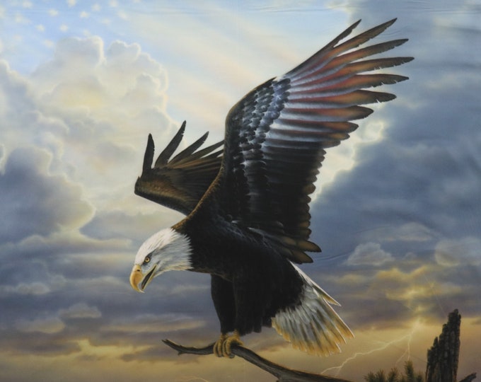 Winged Glory Eagle Quilt Fabric Panel by Northcott Fabrics - Etsy
