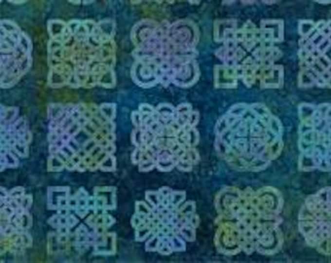 Stonehenge Celtic Roots Large Celtic Knots Navy Multi Quilt Fabric by ...