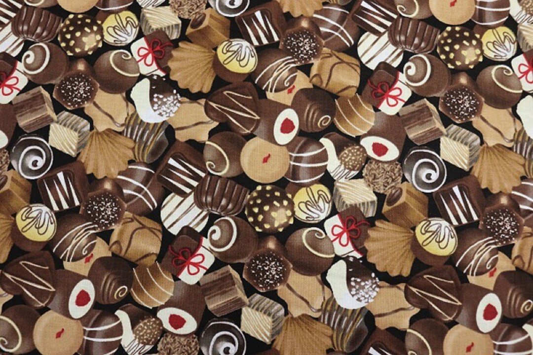 Chocolate Truffles Fabric by the Yard Timeless Treasures - Etsy