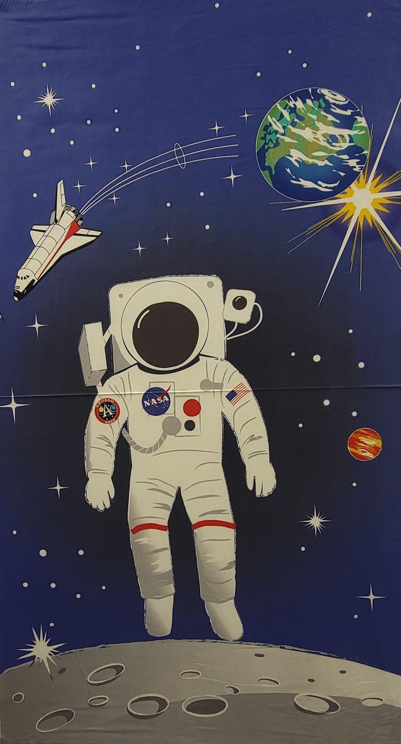 NASA Astronaut Panel Riley Blake - Etsy