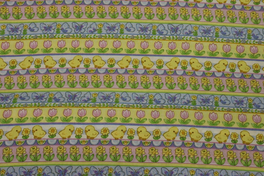 Easter Stripe Quilt Fabric by David Textiles - Etsy
